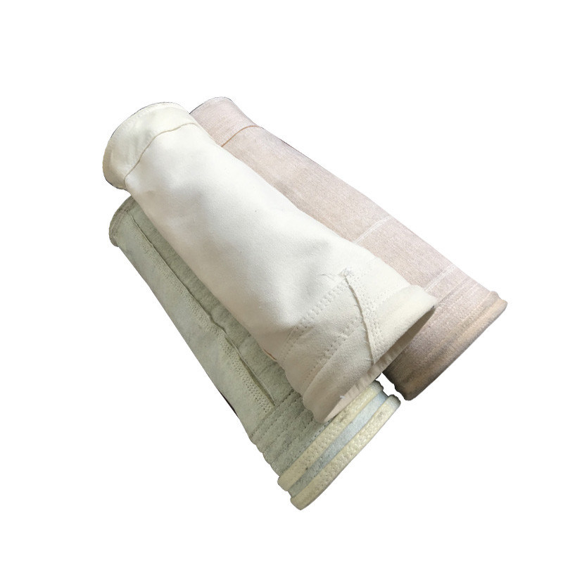 Non Woven PTFE Pleated Filter Bags Bead Cuff Head